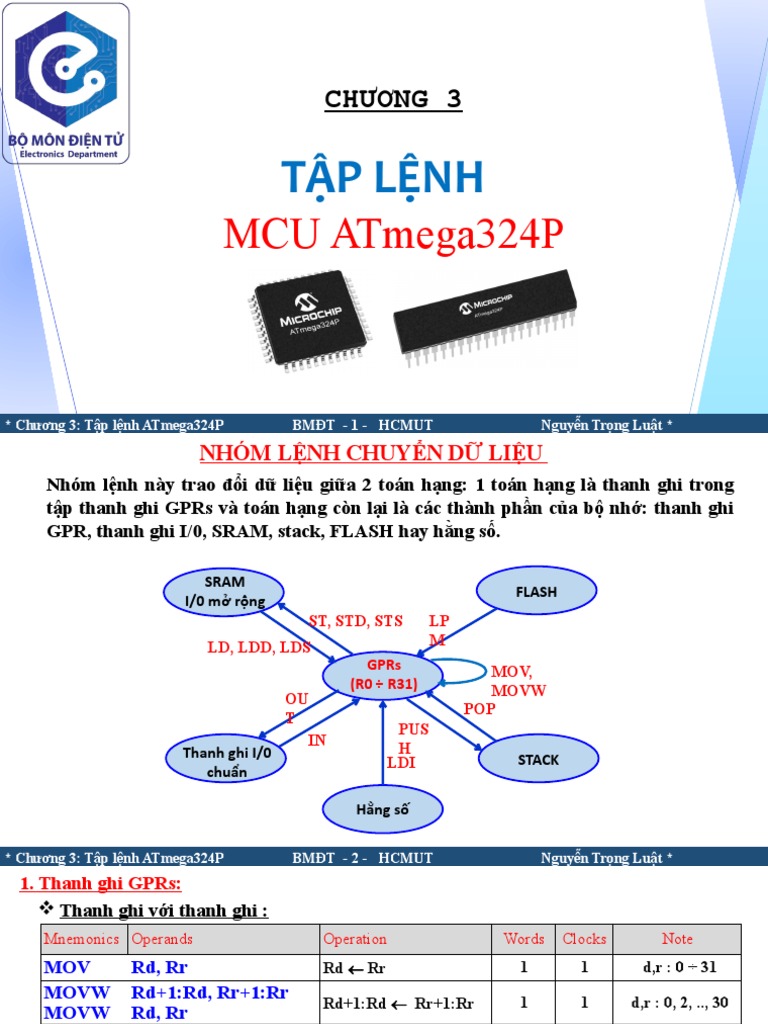 Slide CH3 TapLenhAVR ATmega324P | PDF