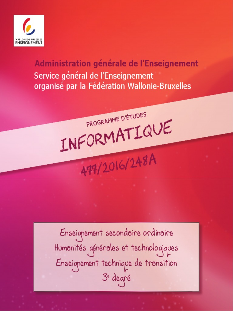 477 - Programme de Cours Programmation | PDF | Informatique | Développement de logiciel