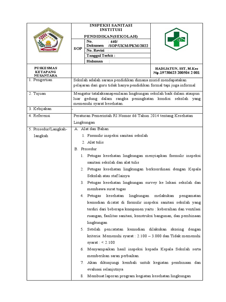 Sop Ikl Sekolah | PDF