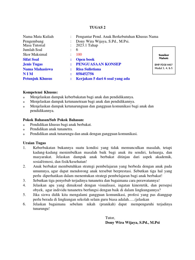 Risa Sulistiana (858452756) - Tugas 2 | PDF