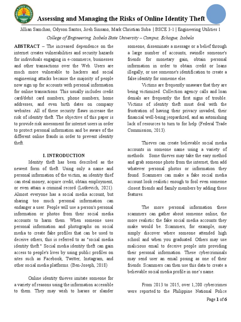 Identity Theft | PDF | Identity Theft | Phishing