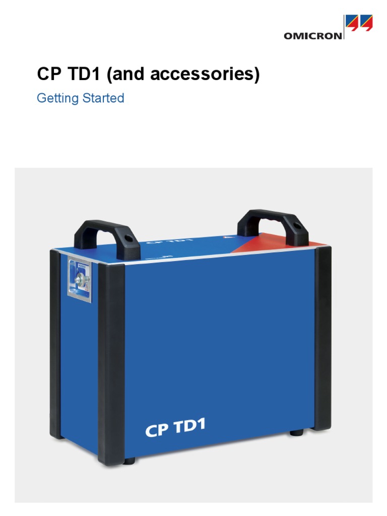 CP TD1 Getting Started | PDF | Electrical Connector | High Voltage