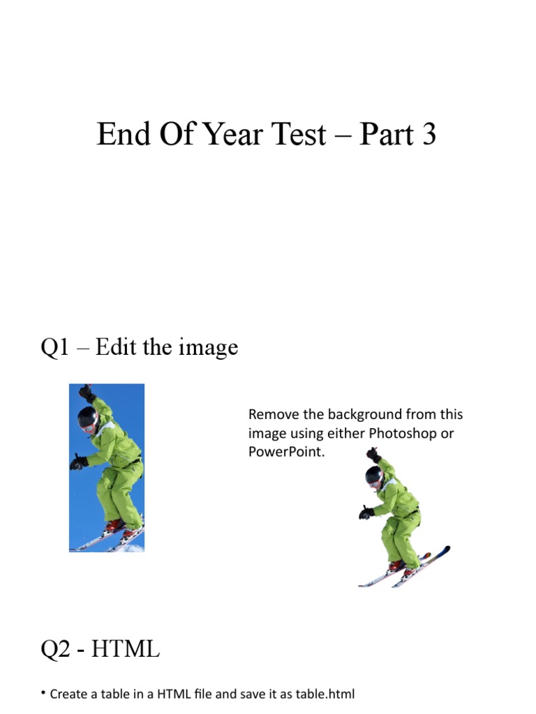 End of Year Test Preparation Part 3 | PDF