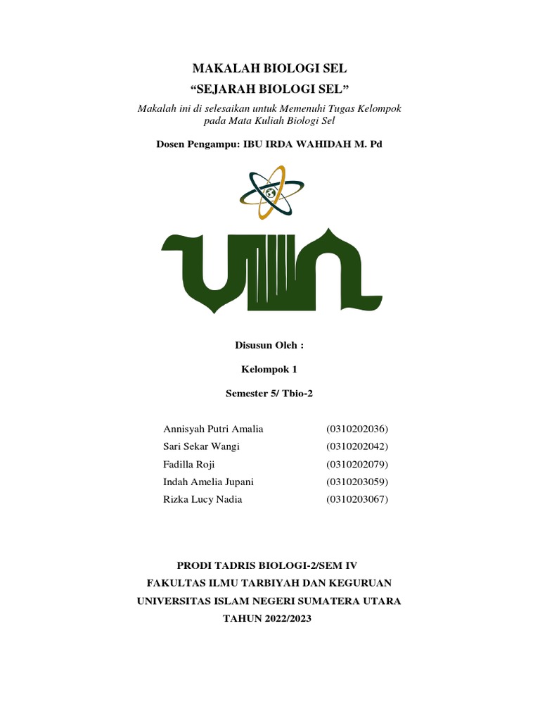 Makalah Biologi Sel | PDF | Sains & Matematika