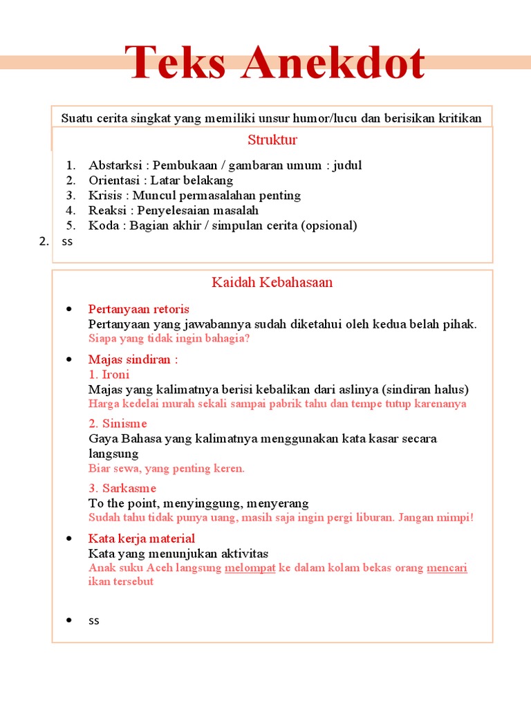 Teks Anekdot | PDF
