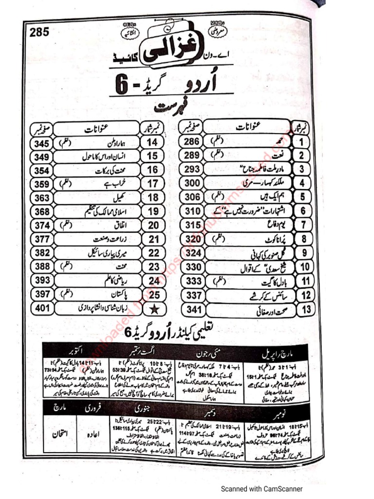 URDU A 6th | PDF