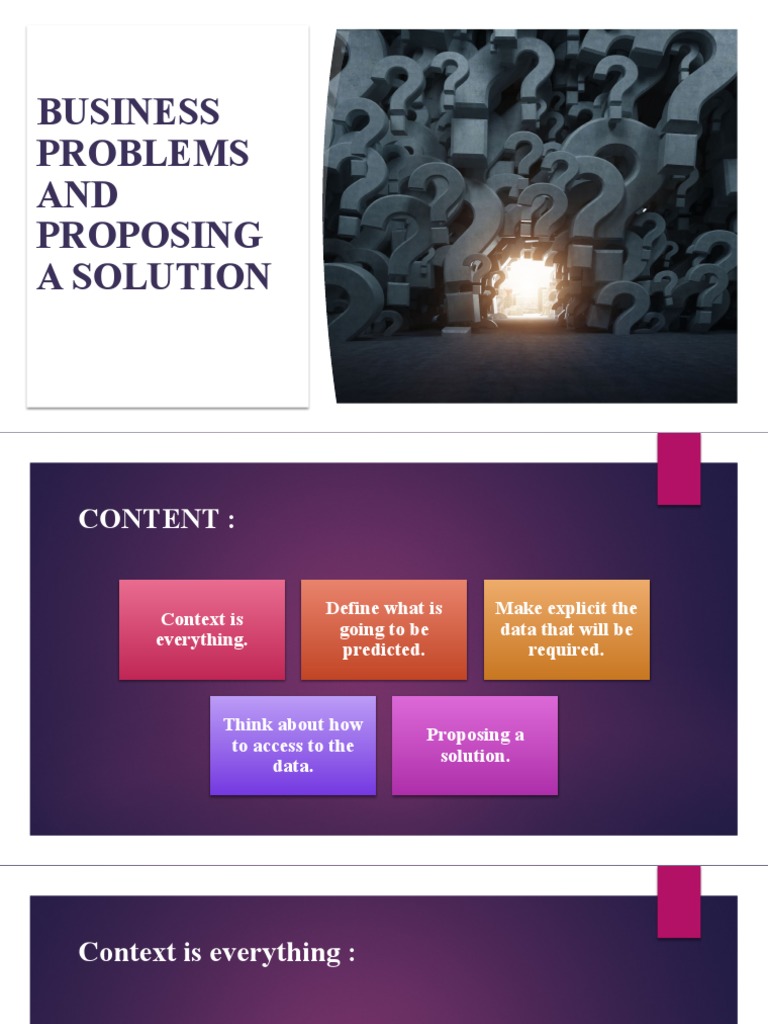 Business Problems | PDF | Business