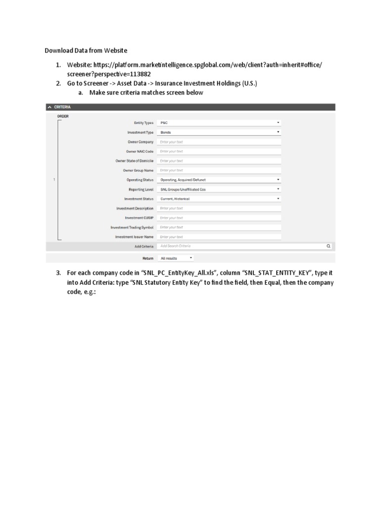 Extraction Task - Assets | PDF