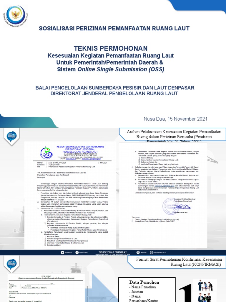 Teknis Permohonan KKPRL AKKII | PDF