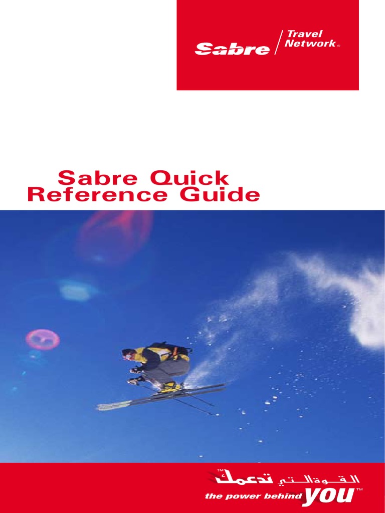 Quick Reference English SABRE | PDF | Airlines | Fare