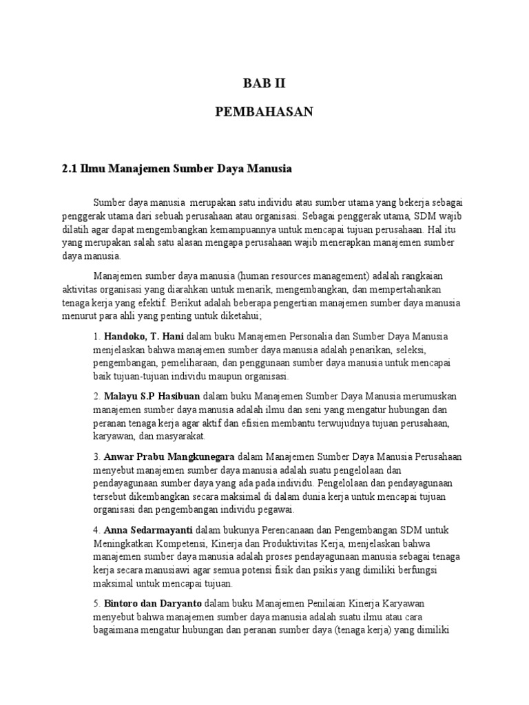 BAB II Makalah Manajemen | PDF