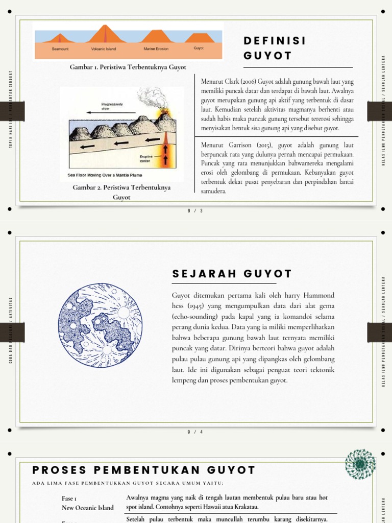 Proses Pembentukan Guyot Laut | PDF