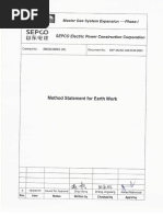 Method Statement For Excavation & Backfilling and Compaction Works, Rev ...