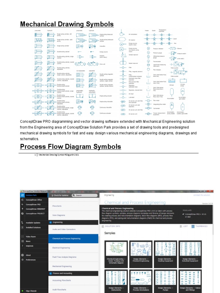 Mechanical Drawing Symbols | PDF | Electromagnetic Induction ...