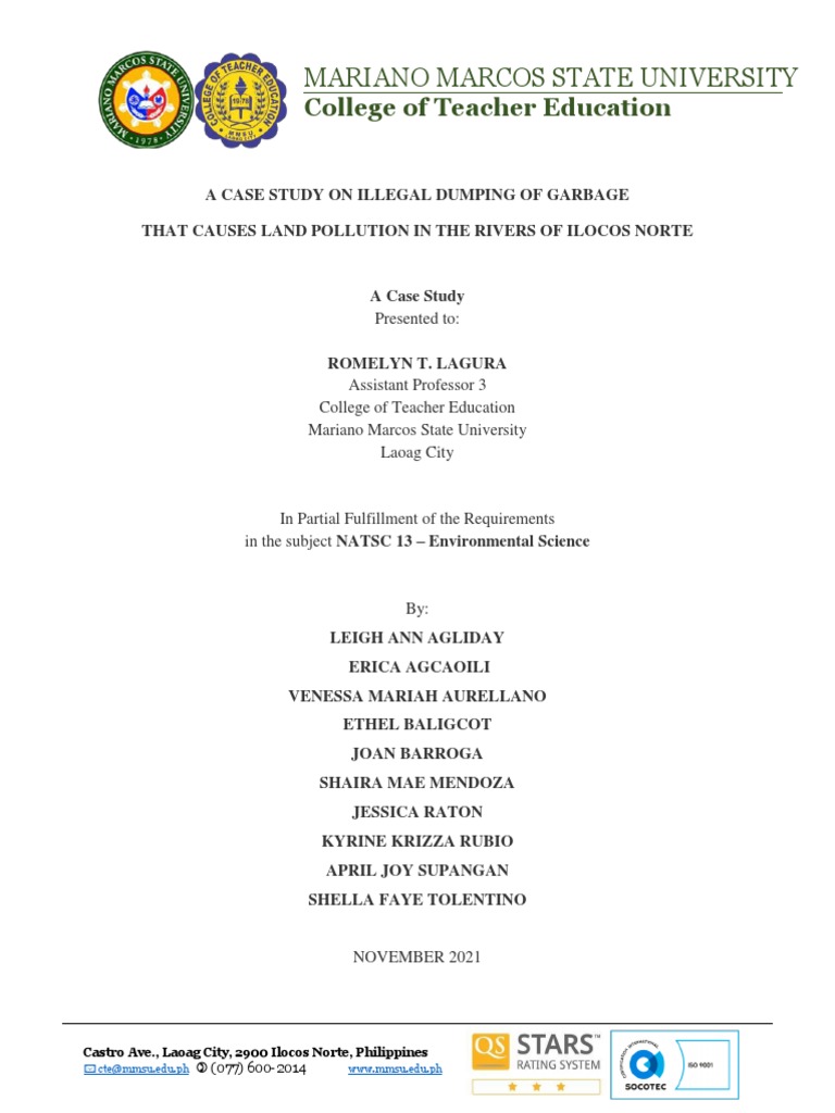 CASE-STUDY-Land-Pollution (1) | PDF | Waste | Recycling