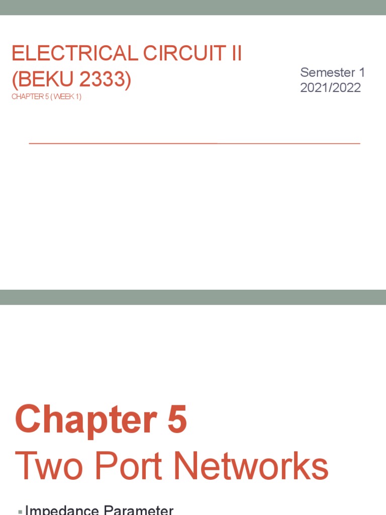 Chapter 5 | PDF | Electrical Engineering | Electricity Chapter 5 | PDF | Electrical Engineering | Electricity
