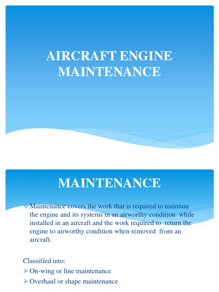 A0 307 Aircraft Engine Maintenance | PDF | Flight Recorder | Aeronautics