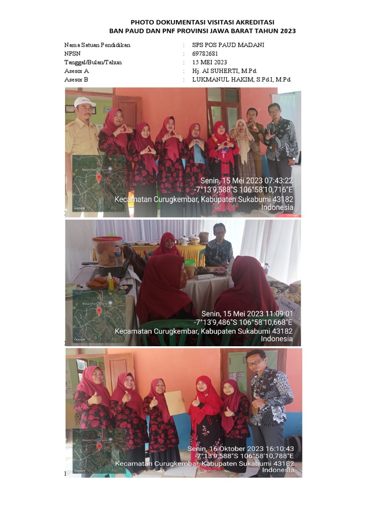 6_FHOTO_POS PAUD Madani | PDF