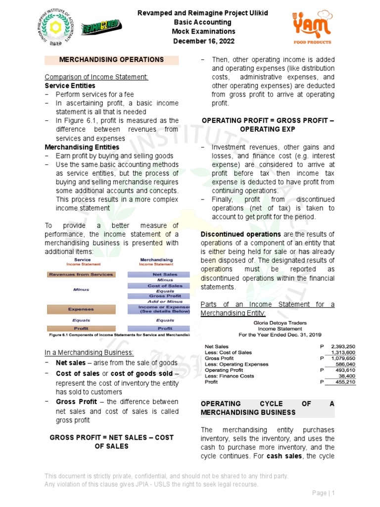 Basic Accounting Handouts (LS 2) | PDF | Business Process | Business Basic Accounting Handouts (LS 2) | PDF | Business Process | Business