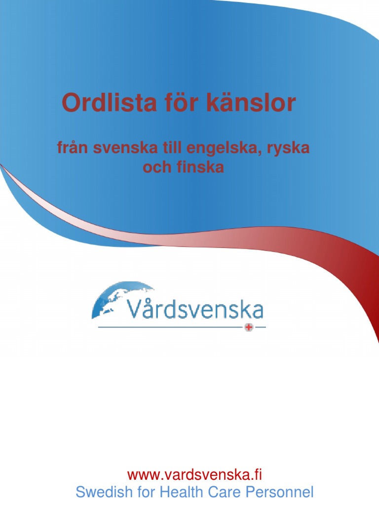 Swedish Feelings Glossary | PDF