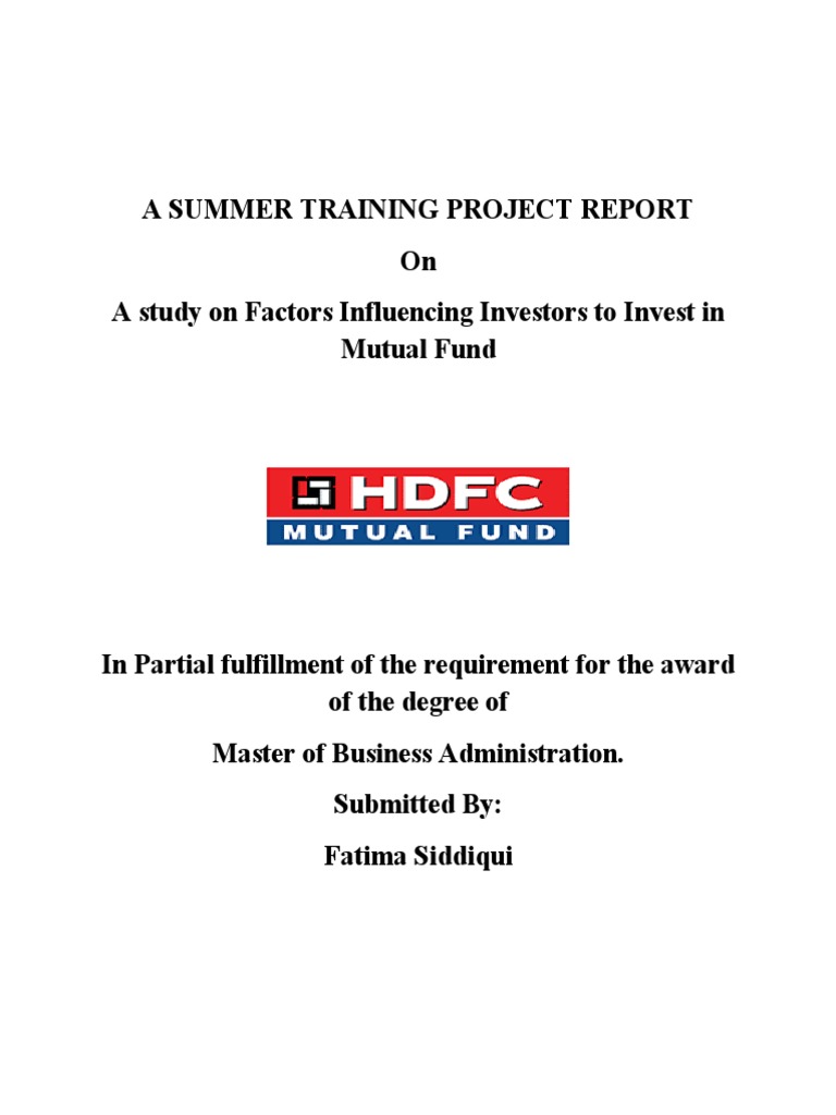 Fatima - Siddiqui - A Study On Factors Influencing Investors To Invest ...