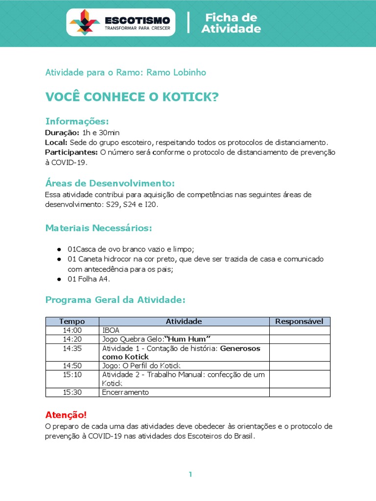 Ficha04 Lobinho | PDF