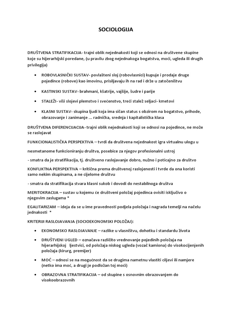 SOCIOLOGIJA | PDF