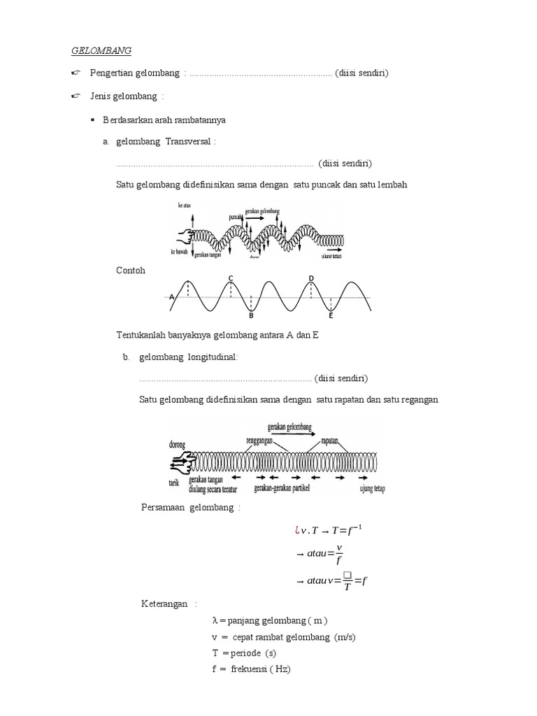 01 Karakteristik GELOMBANG | PDF