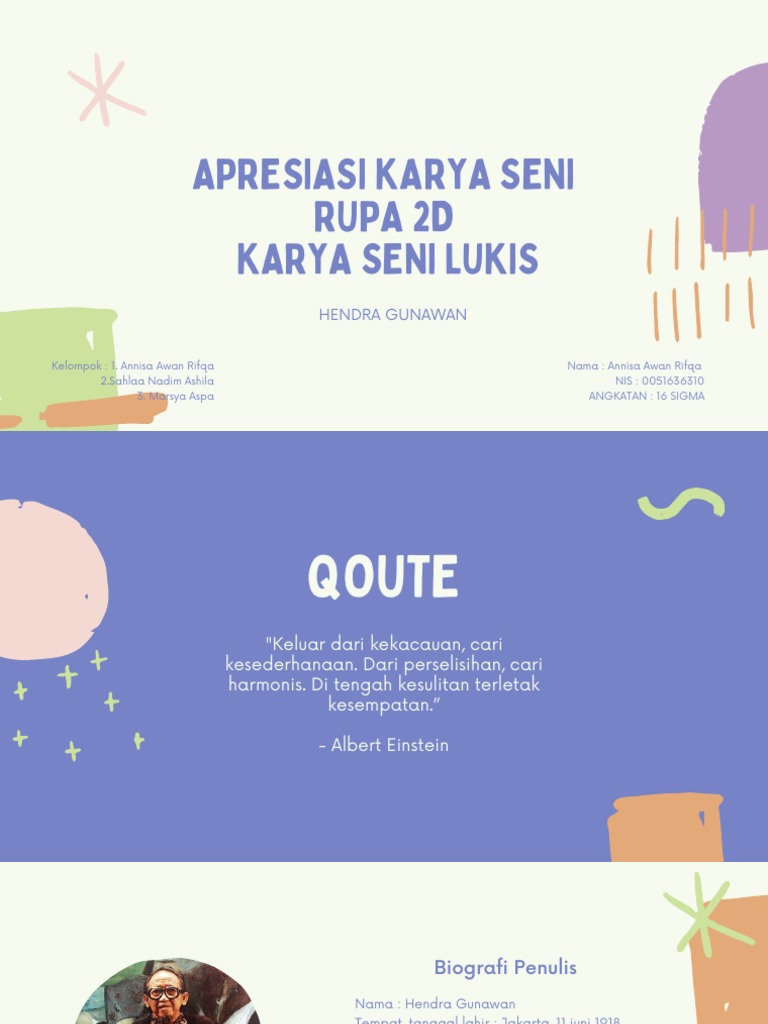 8 - APRESIASI KARYA SENI RUPA 2D KARYA SENI LUKIS - Annisa Awan Rifqa ...