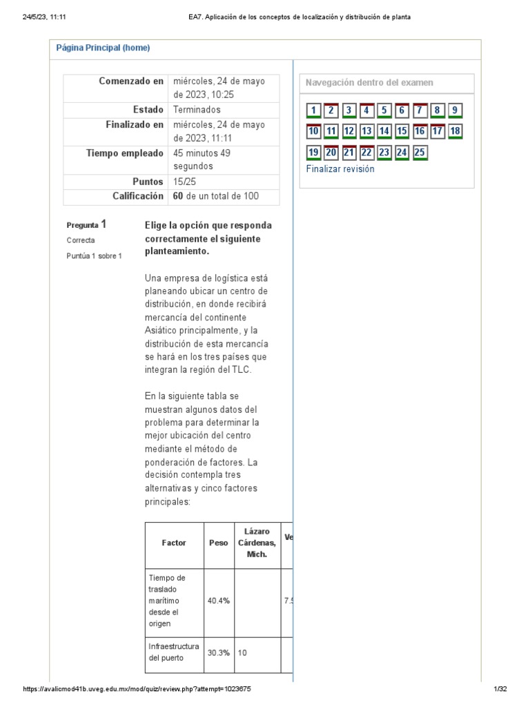 EA7. Aplicación de Los Conceptos de Localización y Distribución de Planta | PDF | Planificación ...