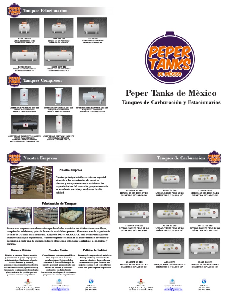 Tanques Peper Tanks de México | PDF | México | Gestión de recursos humanos