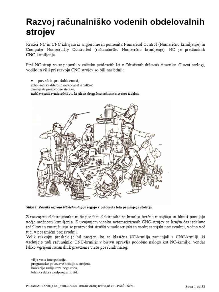 Programiranje CNC Strojev | PDF