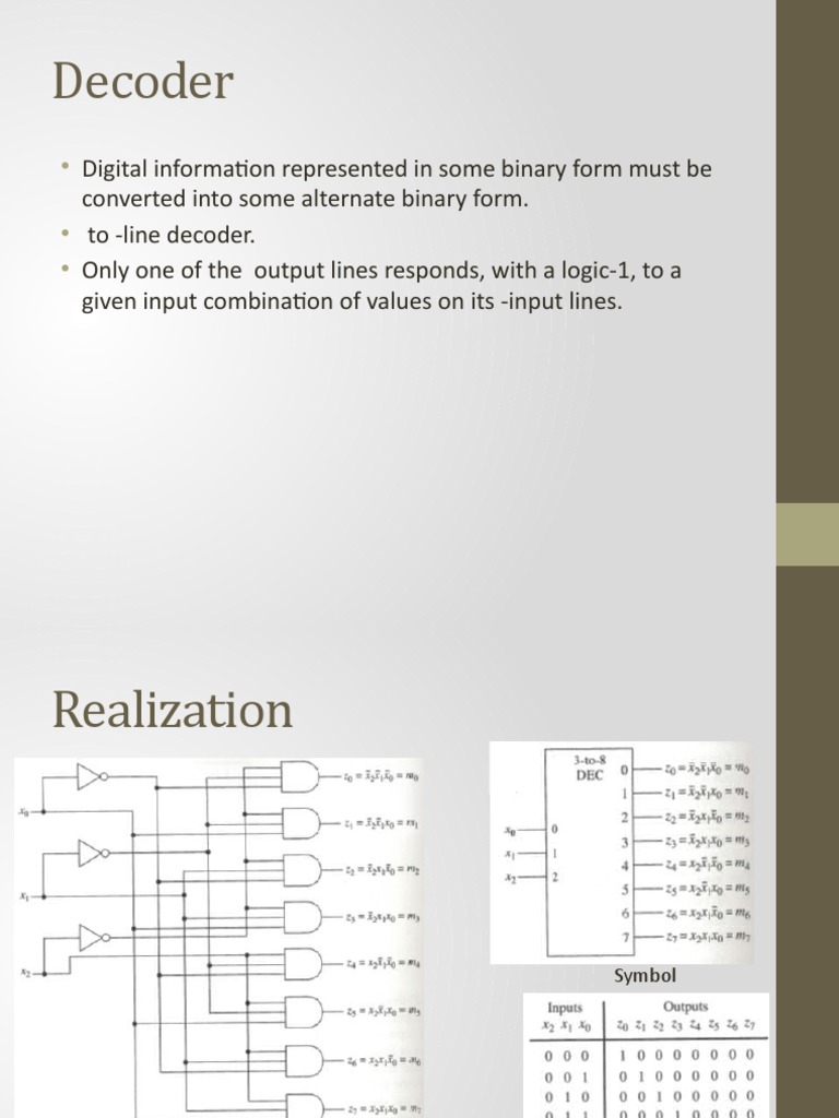 13applications of Decoder | PDF | Logic Gate | Computer Engineering