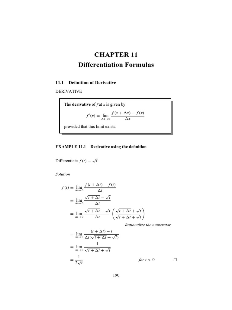 Differentiation Formulas | PDF | Derivative | Trigonometric Functions