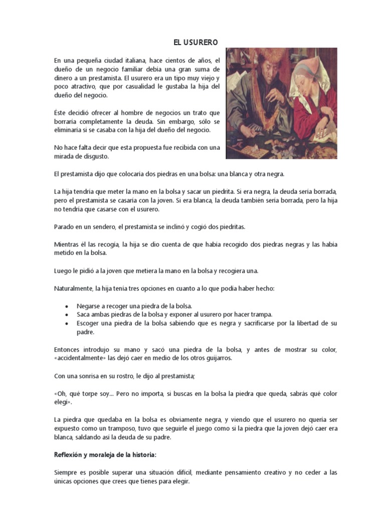 El Usurero | PDF