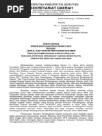 Edaran Perubahan RKPD 2025 Dan Perubahan Renja PD Tahun 2025 | PDF