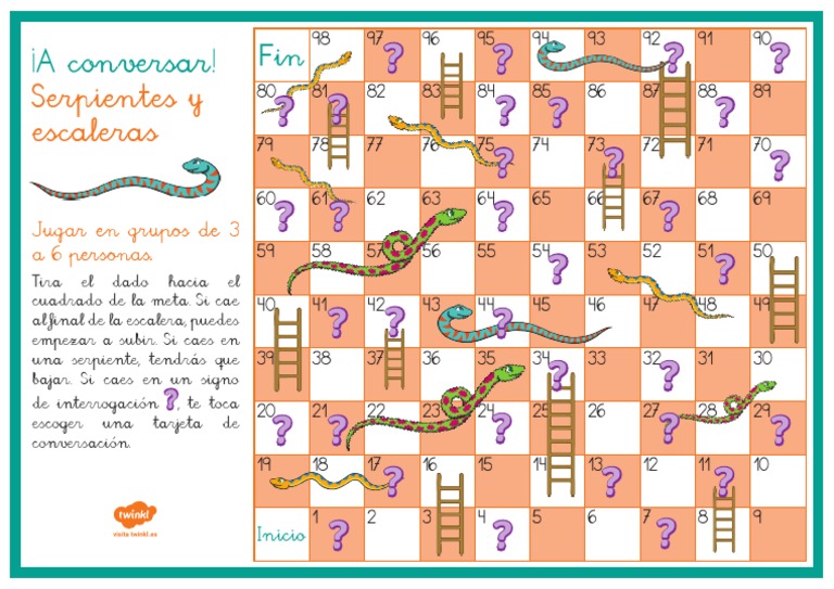 ¡A Conversar! Serpientes y Escaleras | PDF