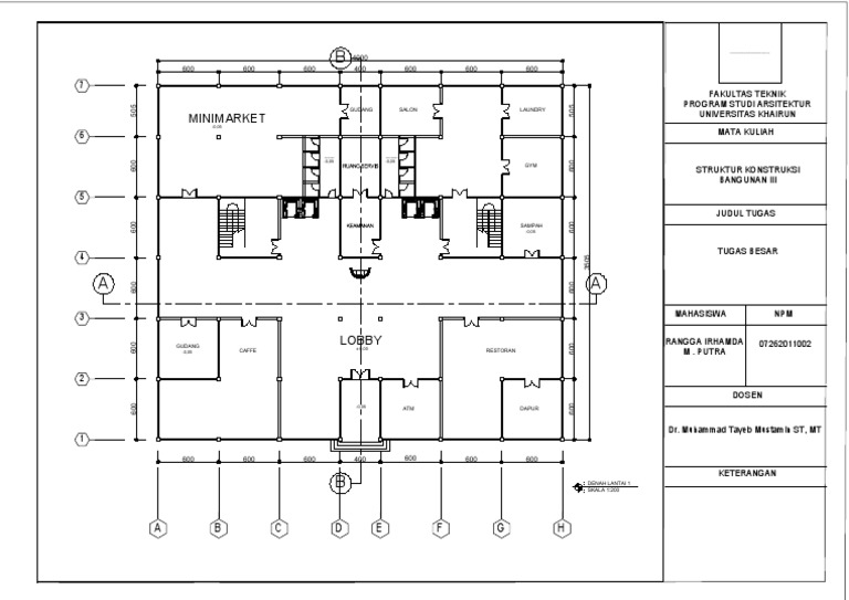 denah apart lt 1 | PDF
