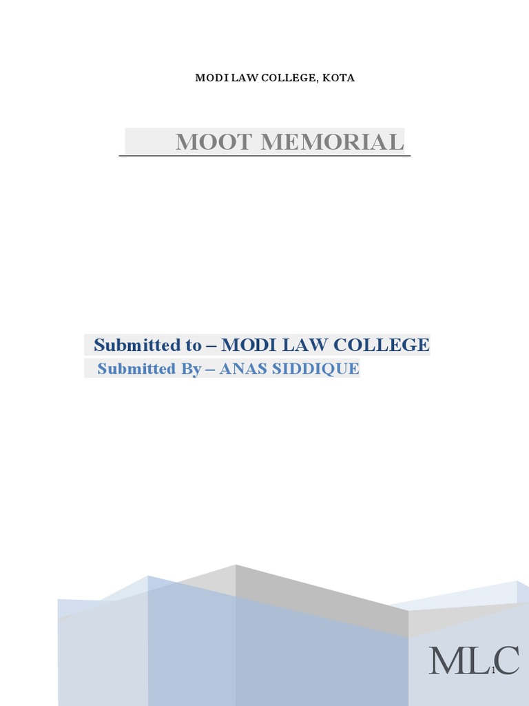 Moot Court Memorial: Contract Law Issues | PDF | Consideration ...