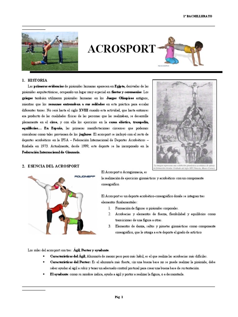 Historia y Esencia del Acrosport | PDF | Gimnasia