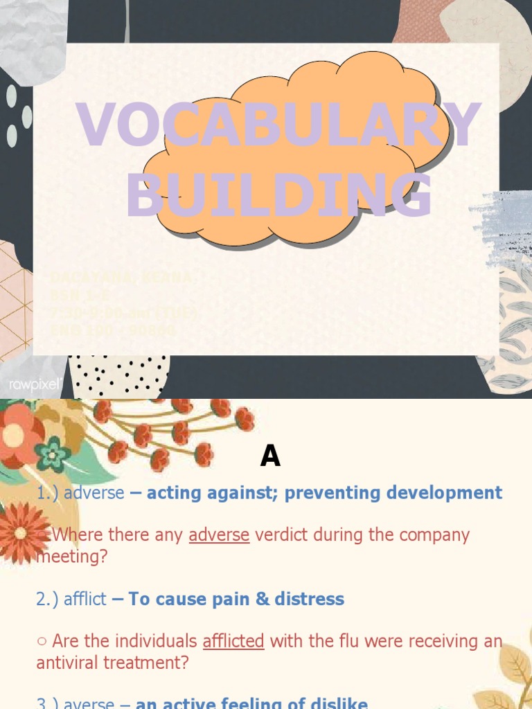Vocabulary Building: Key Terms Explained | PDF | Justice | Crime & Violence