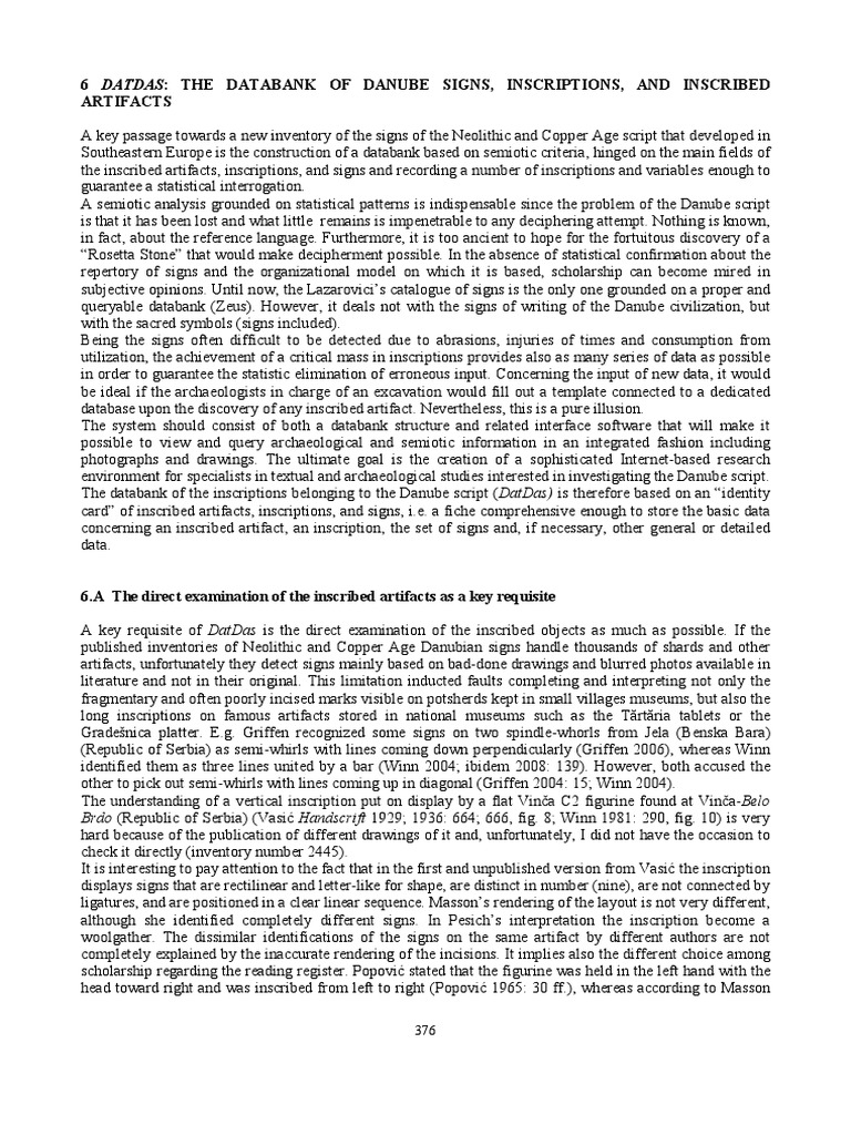 Chapter 6 DatDas The Databank of Danube | PDF | Epigraphy
