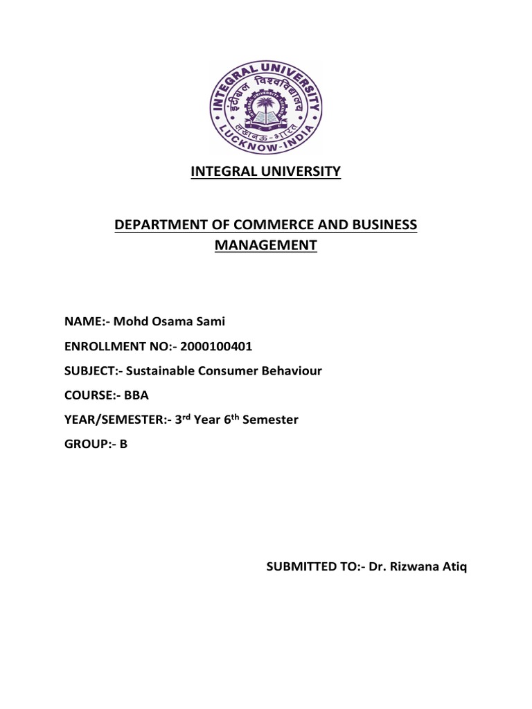 Sus Assignment 2 | PDF