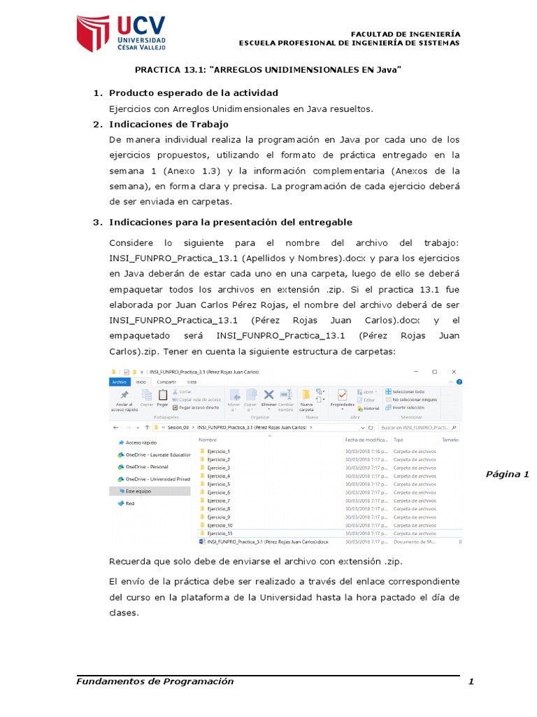 INSI FUNPRO Practica 13.1+ (Arreglos+Unidimensionales) | PDF | Archivo de computadora | Java ...