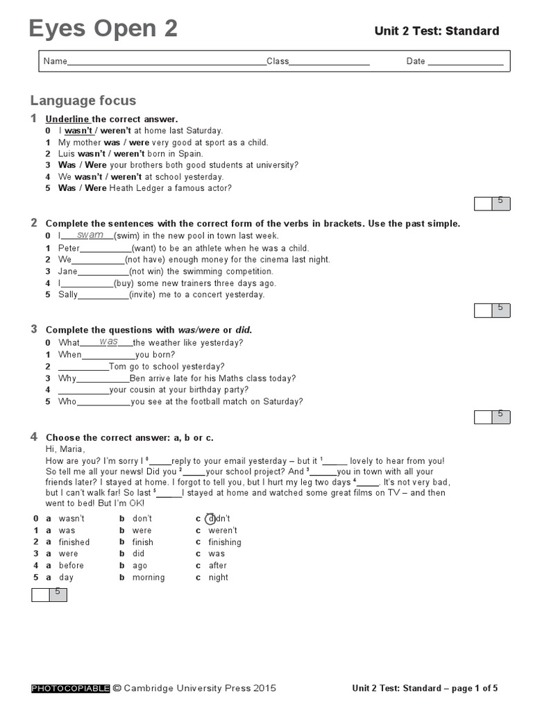 Unit 2 - Standard Test, Customisable | PDF | J. K. Rowling