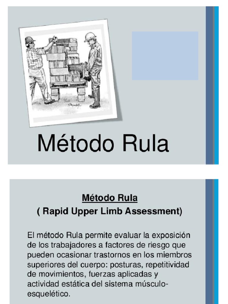 Metodo RULA | PDF