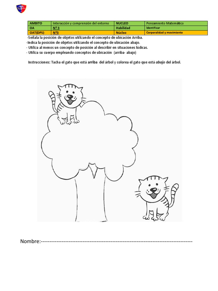 Actividad Arriba - Abajo | PDF