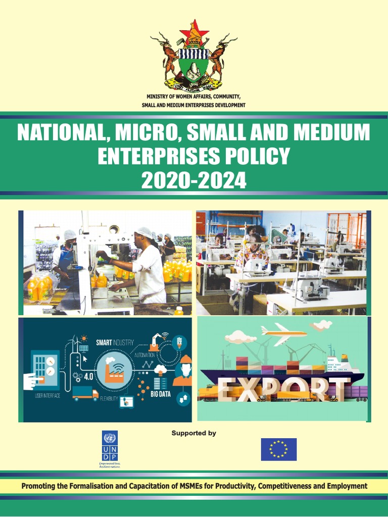 MSME Policy Framework 2020-2024 | PDF | Small And Medium Sized ...
