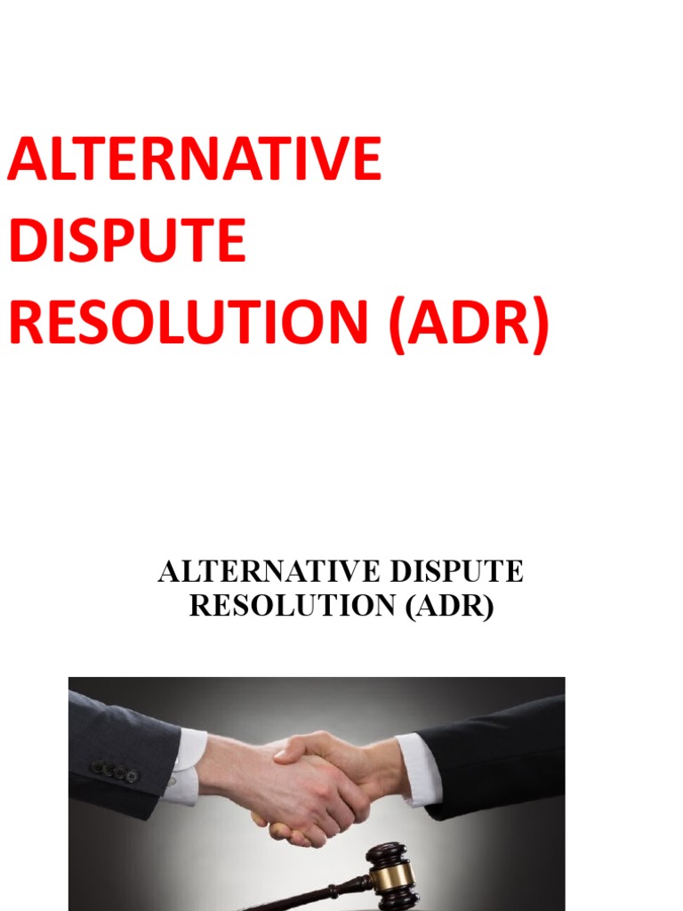 Introduction to Alternative Dispute Resolution | PDF | Alternative Dispute Resolution | Mediation