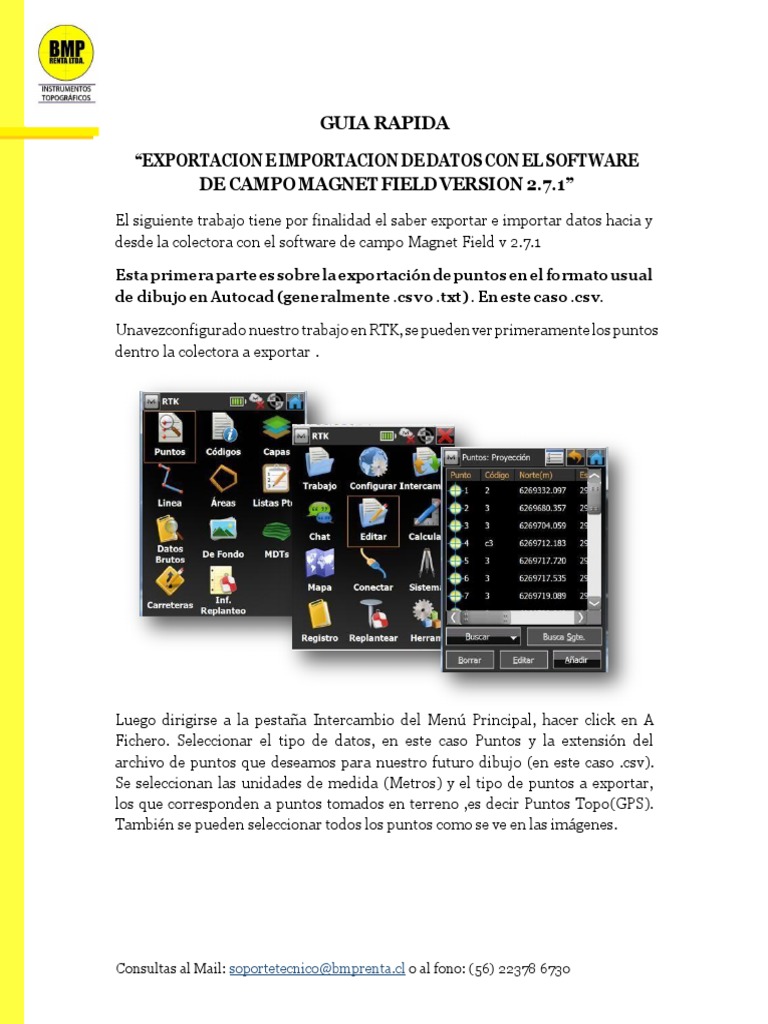 Exportar e Importar Datos en Magnet Field | PDF | Archivo de ...